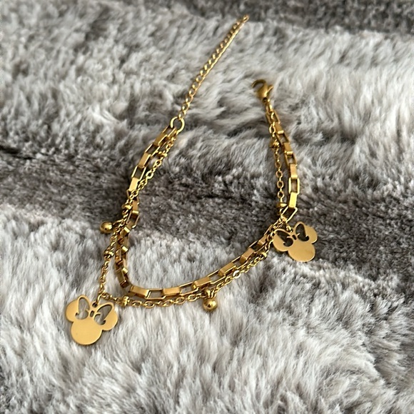 Disney | Jewelry | Disney Minnie Mouse Bracelet | Poshmark